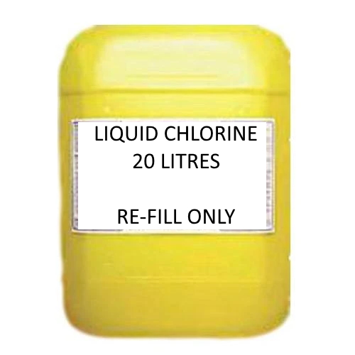 Pool Water Treatment - Liquid Chlorine 20L Re-fill only - Pickering ...